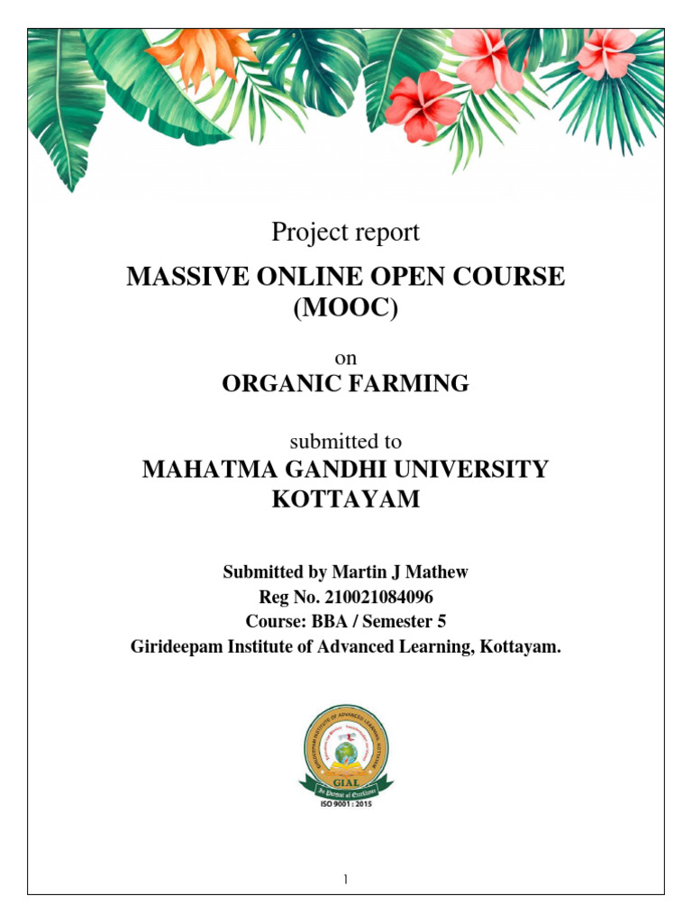 MOOC Project by Martinn Final (2) | PDF