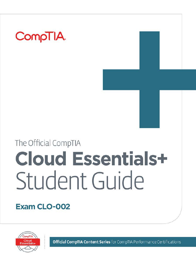 Downloadable Official CompTIA Cloud Essentials+ Student Guide | PDF