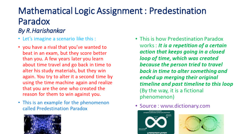 Predestination Paradox Assignment 2 | PDF
