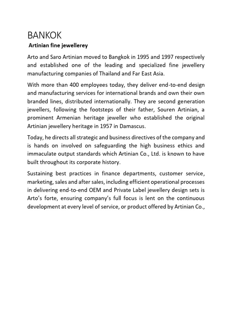 Bankok and Singapor | PDF