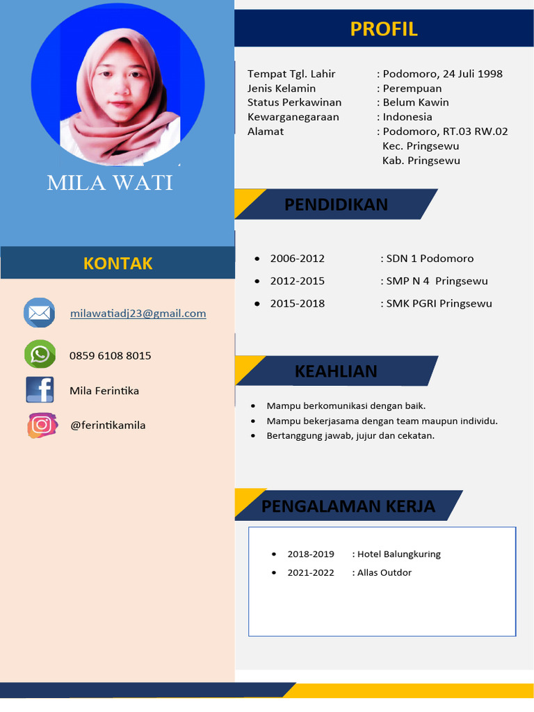 CV Mila | PDF