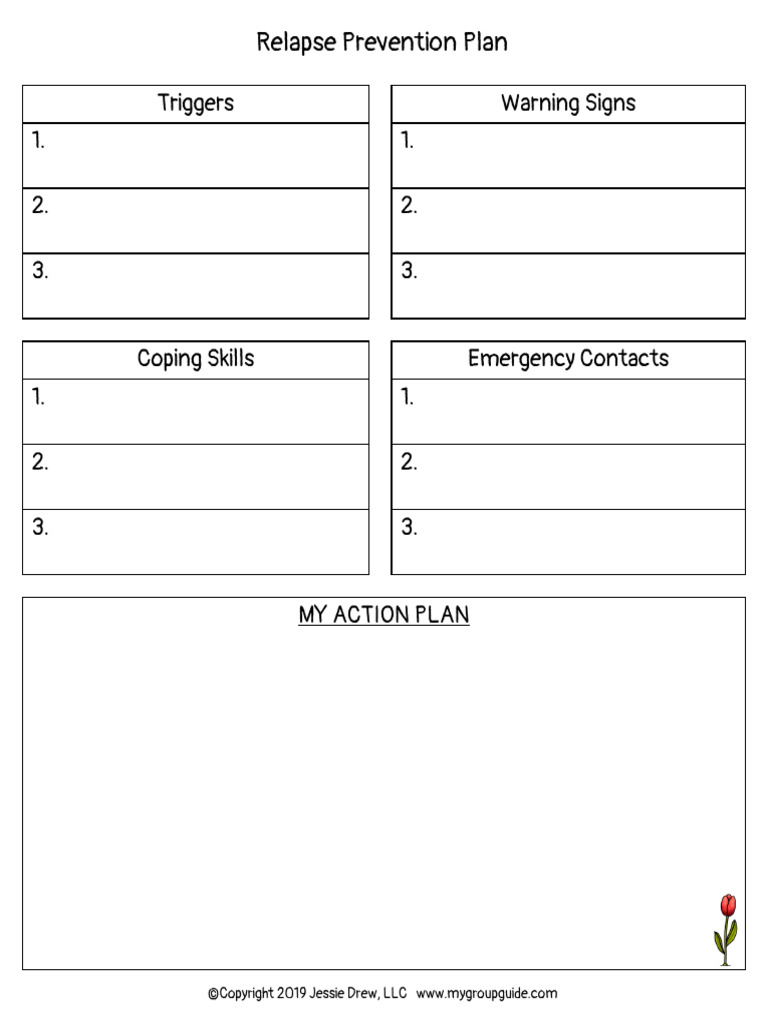 Worksheet Relapse Prevention Plan | PDF