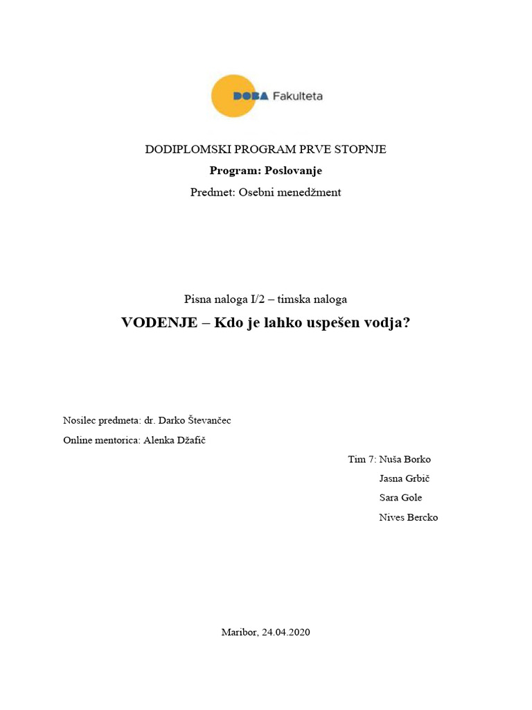 Seminarska Naloga | PDF