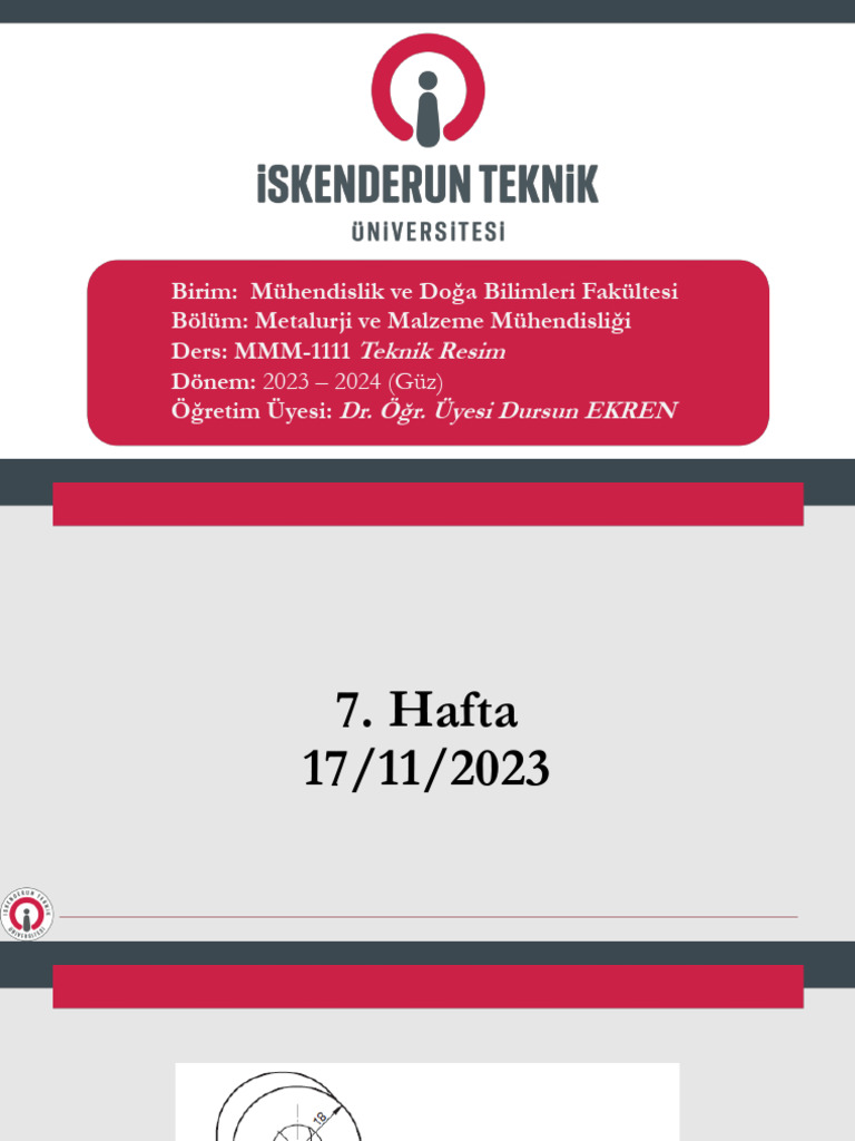 Teknik Resim 7. Hafta | PDF