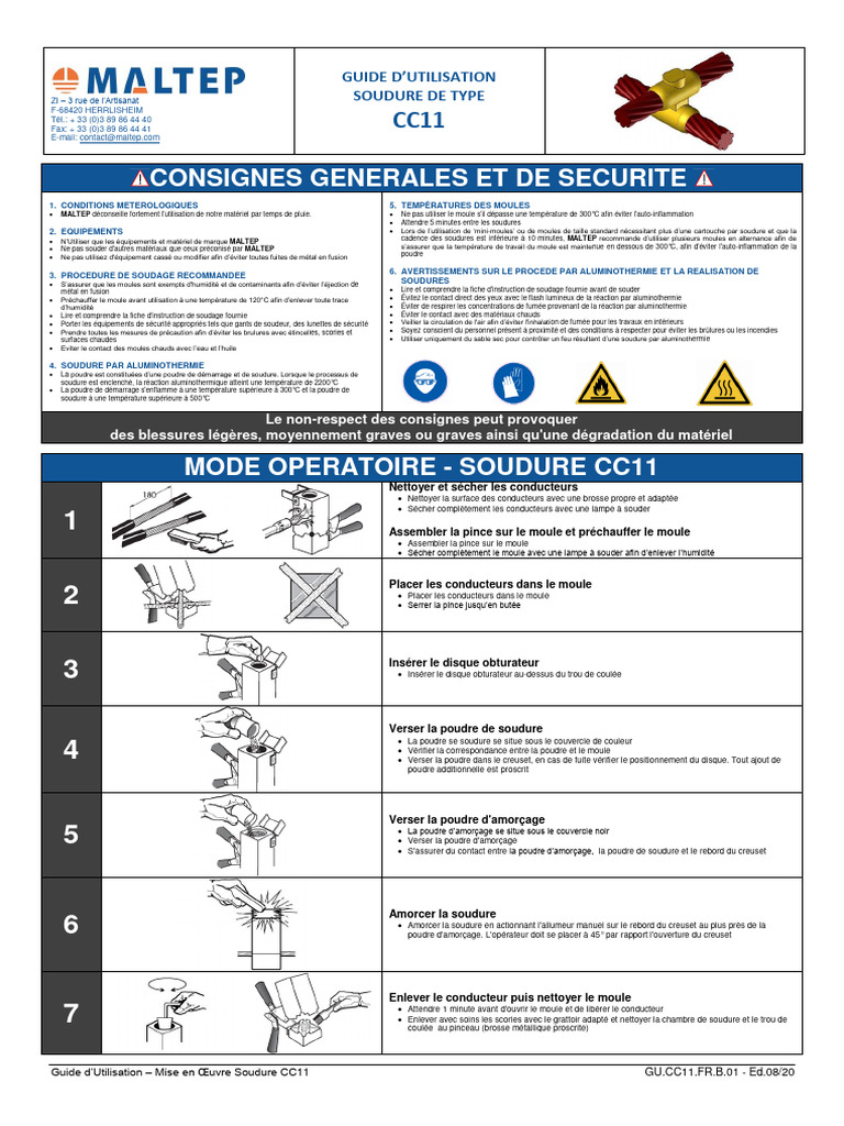 Consignes Generales Et de Securite: Guide D'Utilisation Soudure de Type | PDF