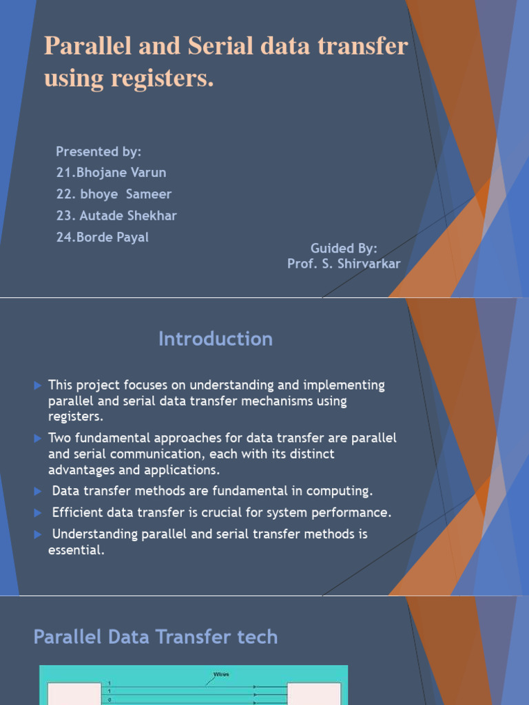 Parallel vs Serial Data Transfer Explained | PDF