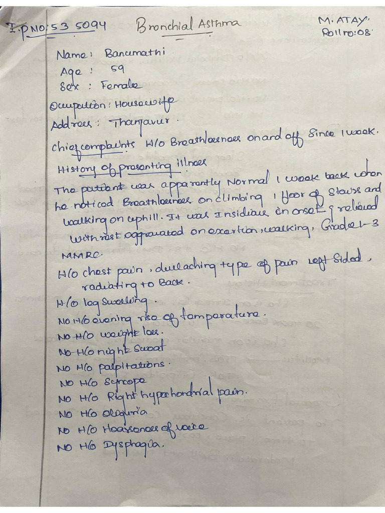 Bronchial Asthma | PDF