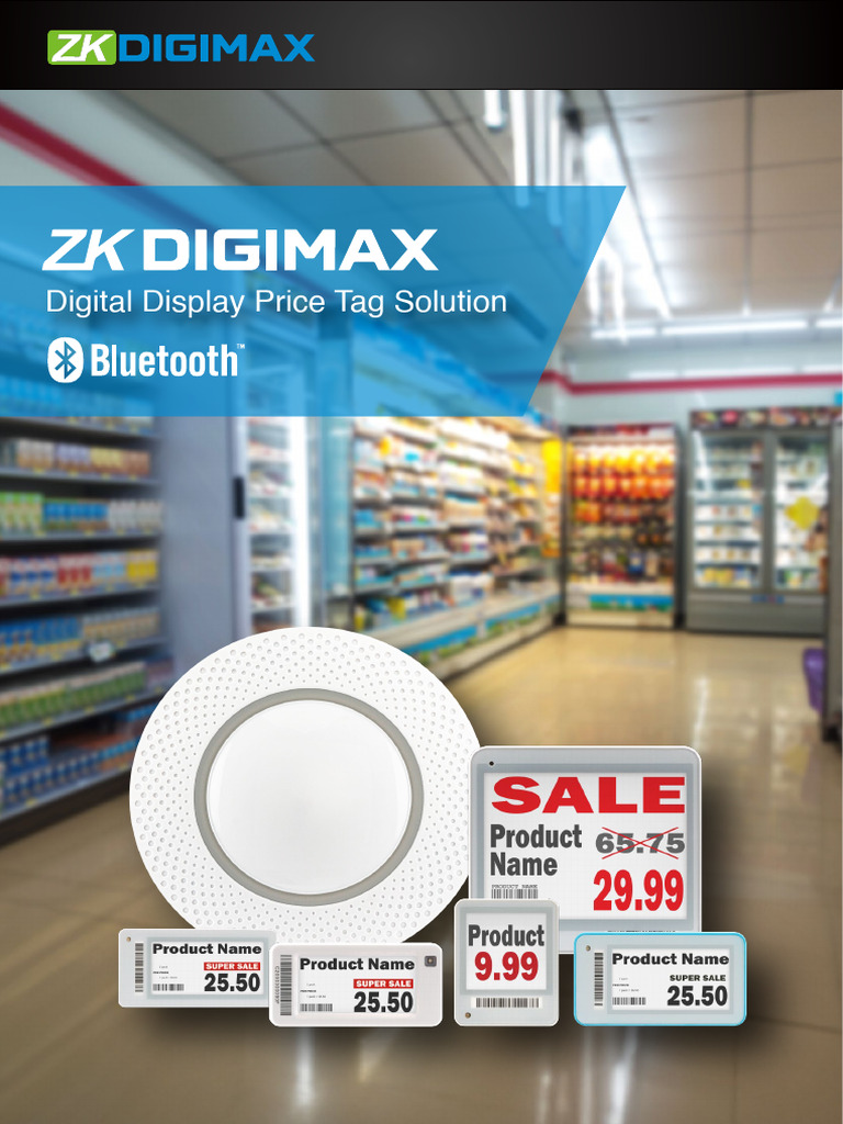 ZKDIGMAX Digital Display Price Tag Solution - 19 Sep2023 | PDF