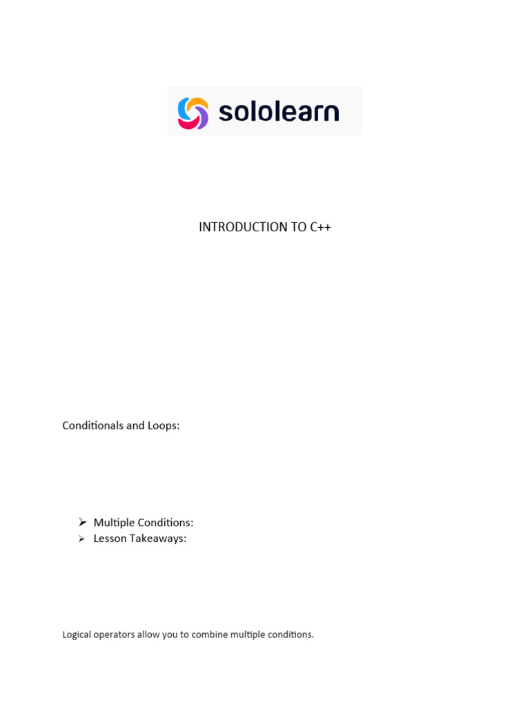 Solo Learn | PDF | Computers