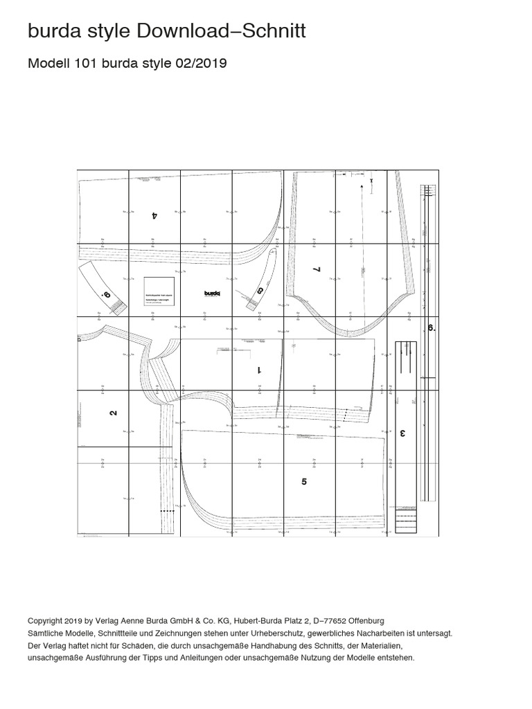 101-BS - 2019 - 02 - 101 - Pattern Burda | PDF