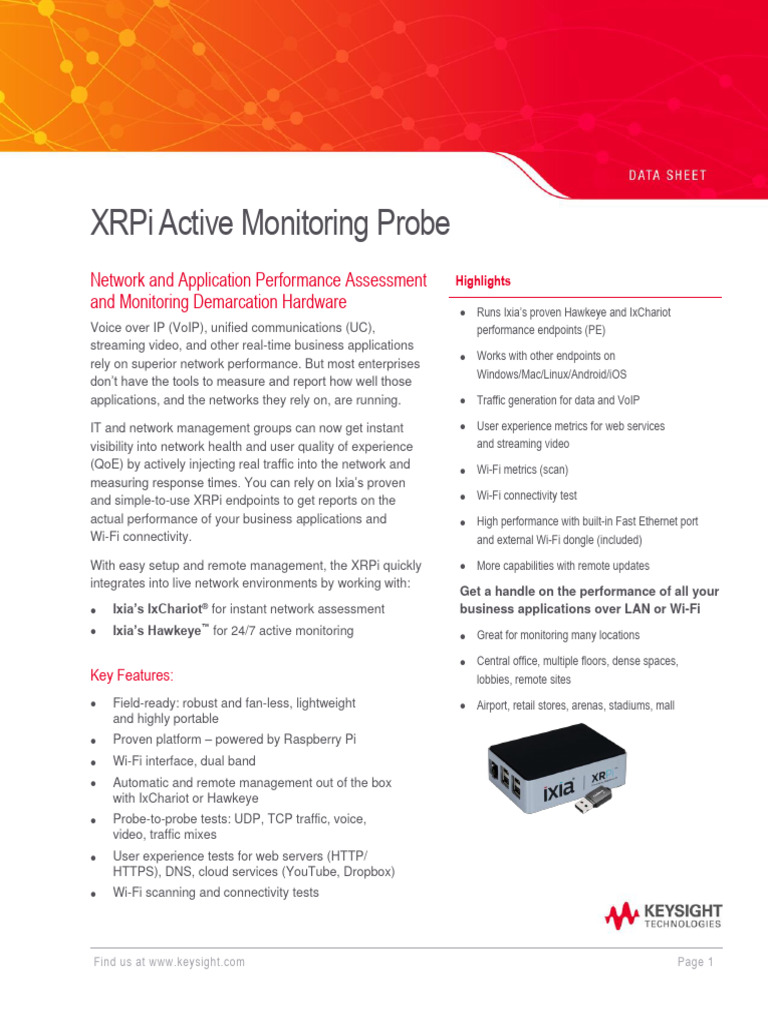 XRPi Active Monitoring Probe | PDF | Wi Fi | Computer Network