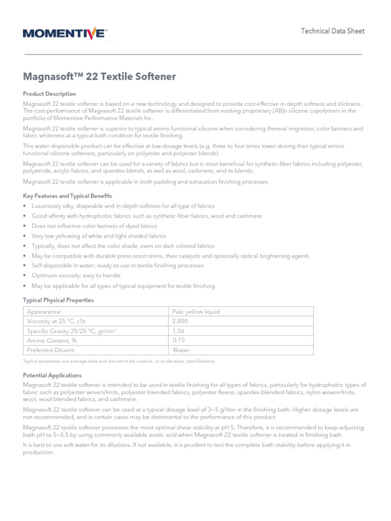 Magnasoft 22 Tds | PDF