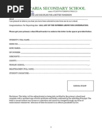Admission Letter 2026 | PDF