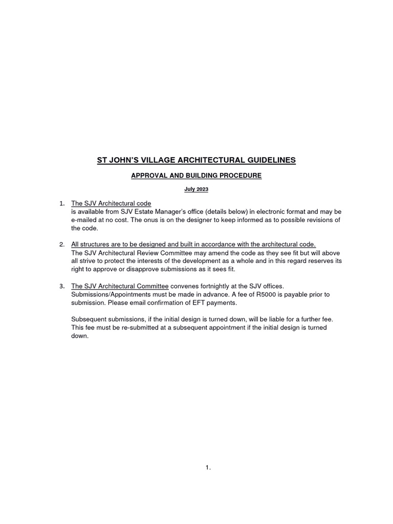 Architectural Requirements & Guidelines | PDF