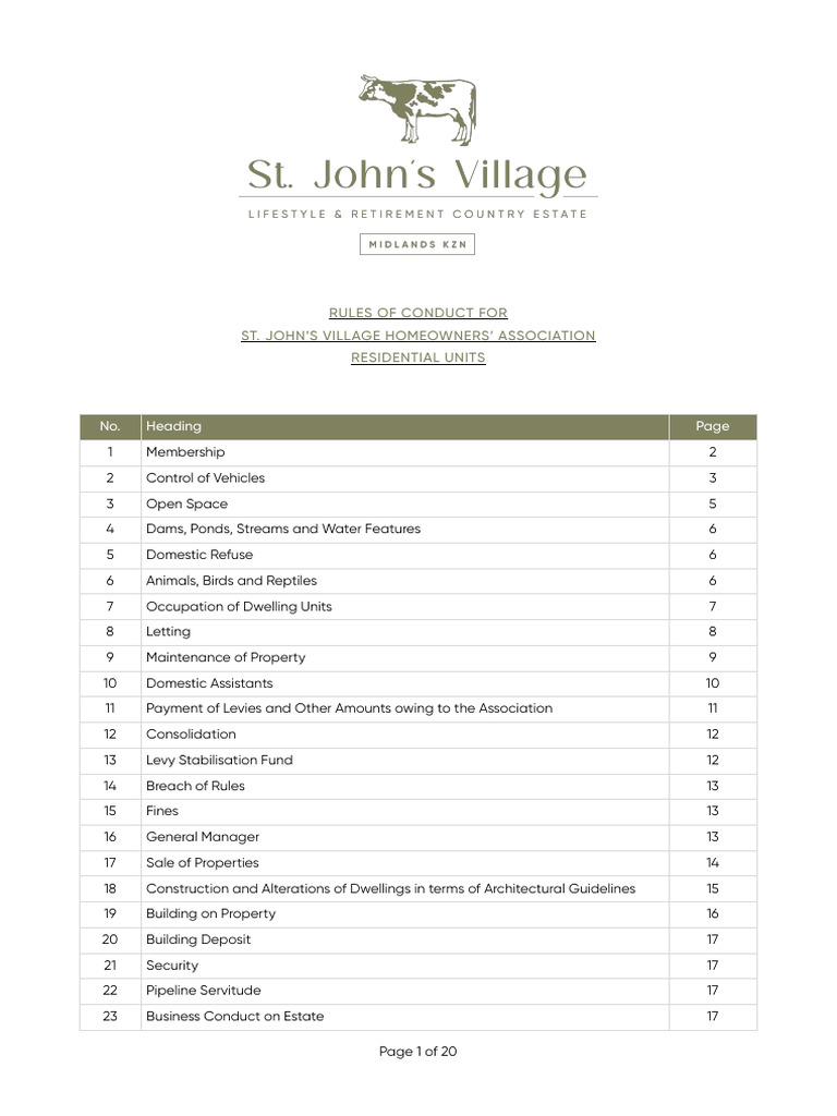 Rules of Conduct | PDF