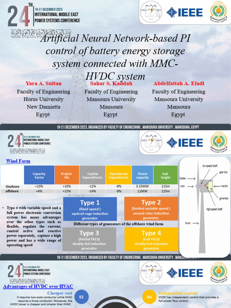 Artificial Neural Network-Based PI Control of Battery Energy Storage ...