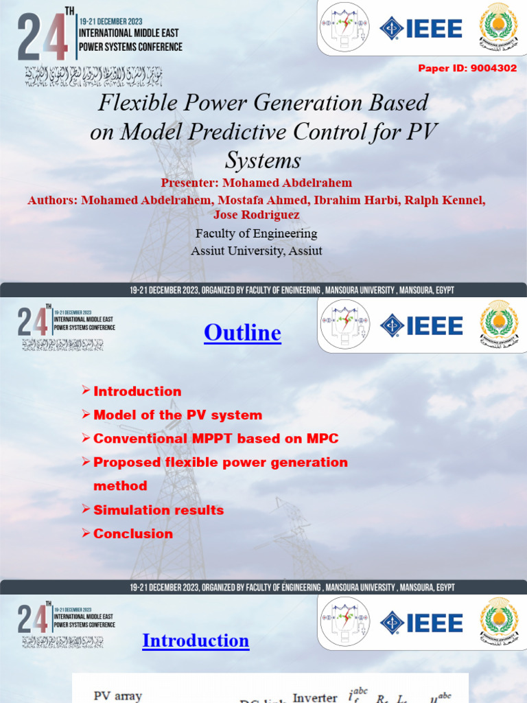 Flexible Power Generation Based On Model Predictive Control For PV ...