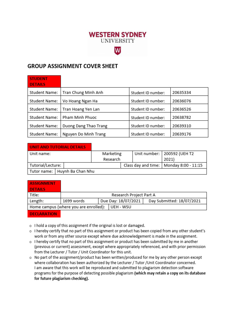 Research Project Part A | PDF | Sampling (Statistics) | Survey Methodology