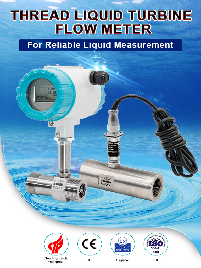 Thread Turbine Flow Meter | PDF