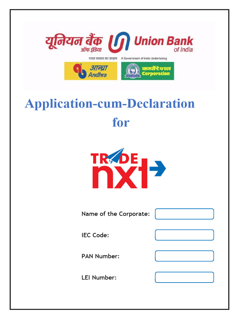 Application Cum Declaration Form | PDF