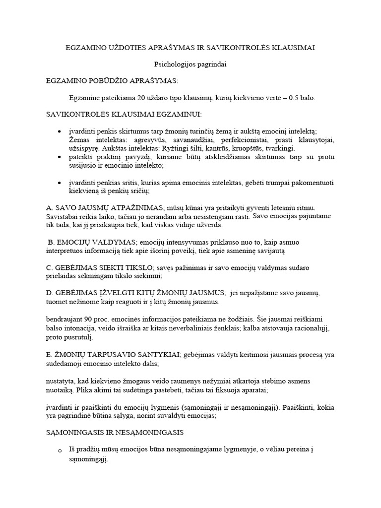 Egzamino-Klausimai DT | PDF