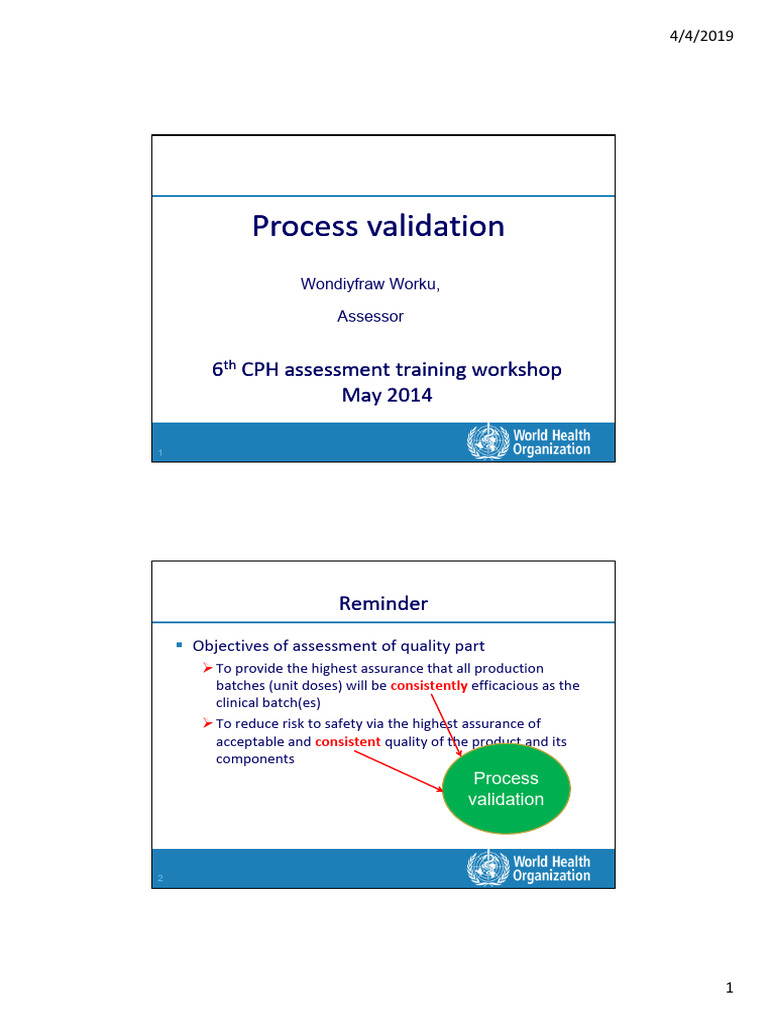 Cas 2019 ProcessValidation | PDF | Tablet (Pharmacy) | Physical Sciences