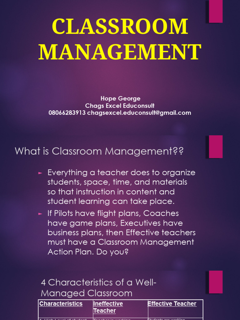 Classroom Management | PDF