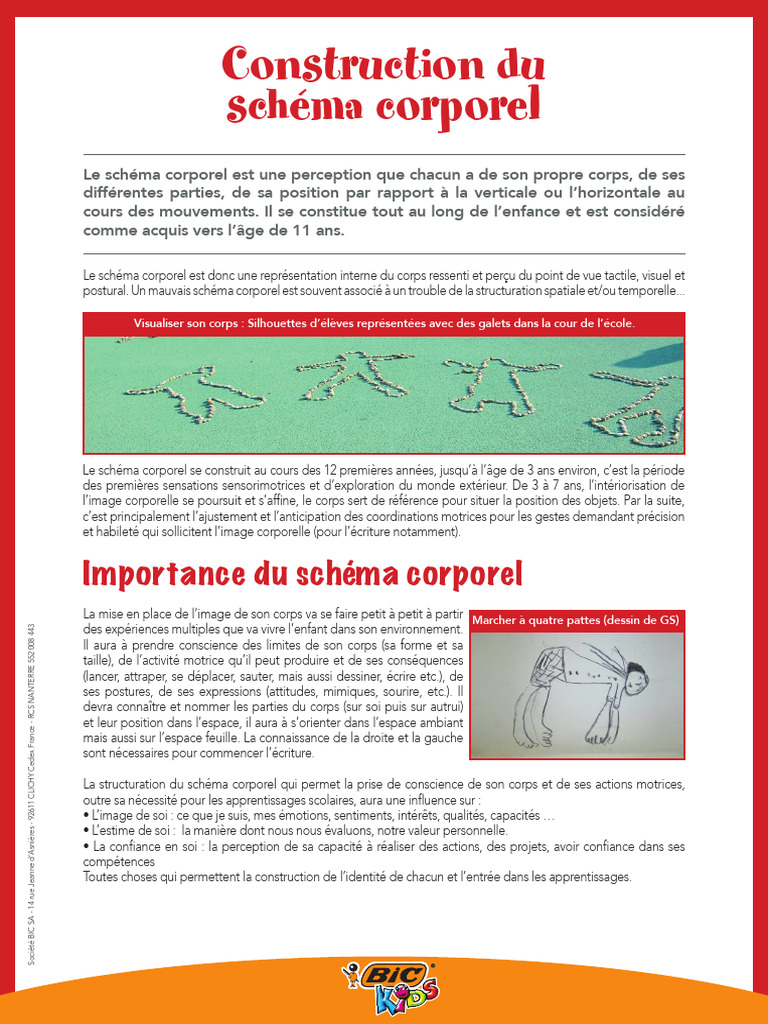 Construction Du Schema Corporel 2 | PDF