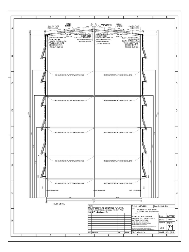 # 71 Truss Detail For Grain Cleaning & Milling Section-Model | PDF