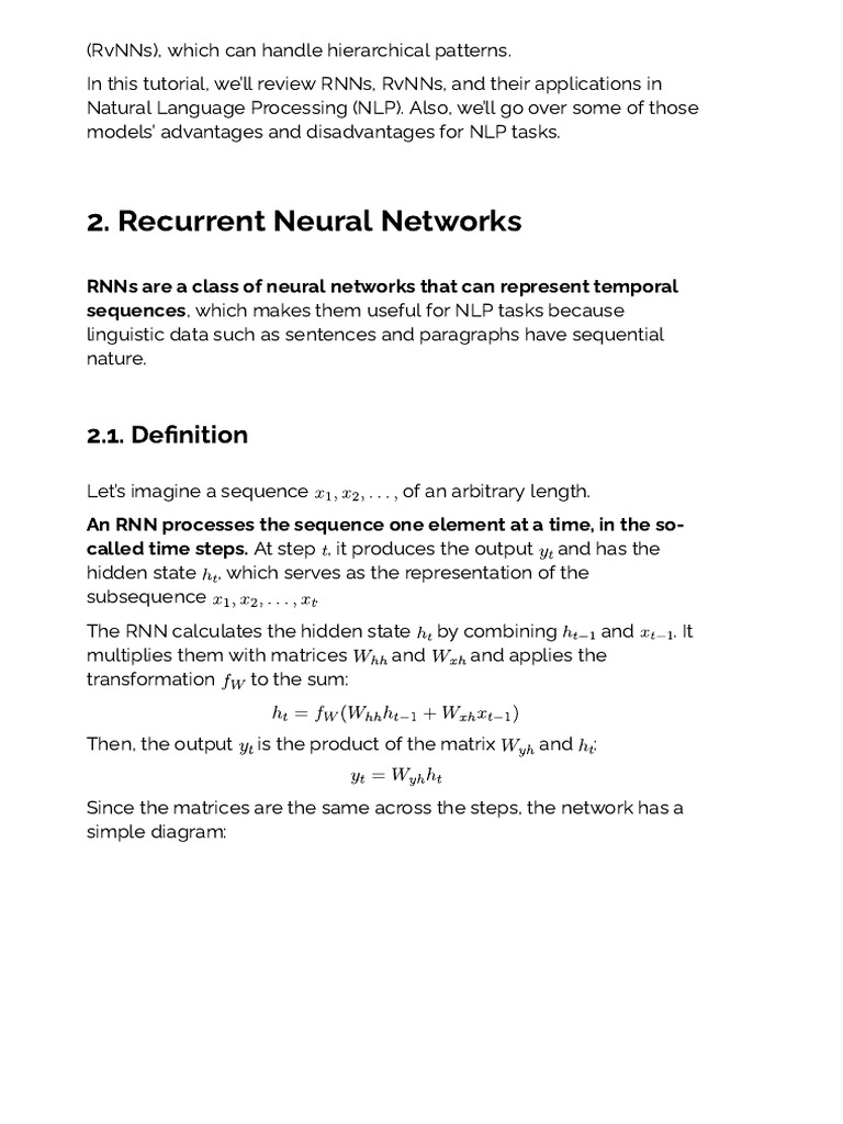 Recurrent vs. Recursive Neural Networks in NLP-2 | PDF | Computers