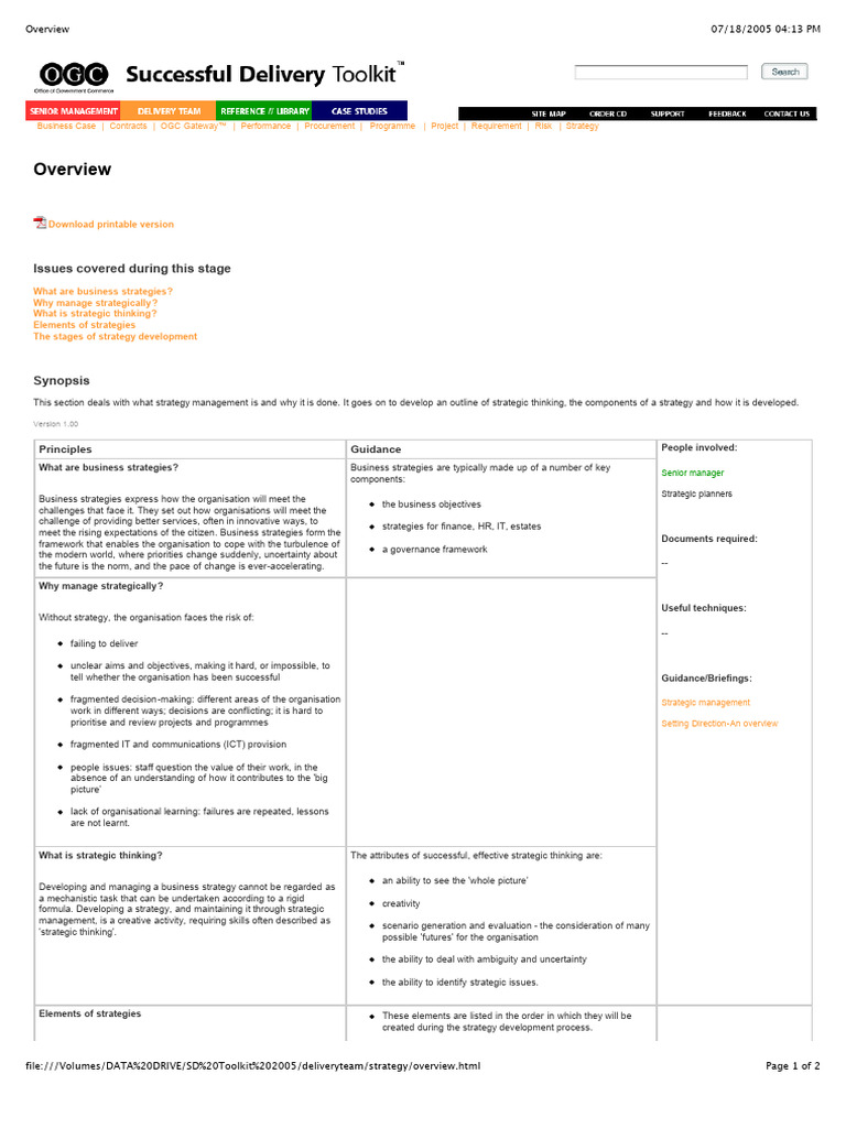 Ocg Strategy | PDF | Strategic Management | Business Analysis