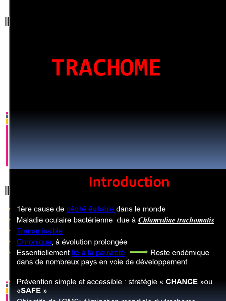 Trachome | PDF | Santé publique | Sciences de la santé