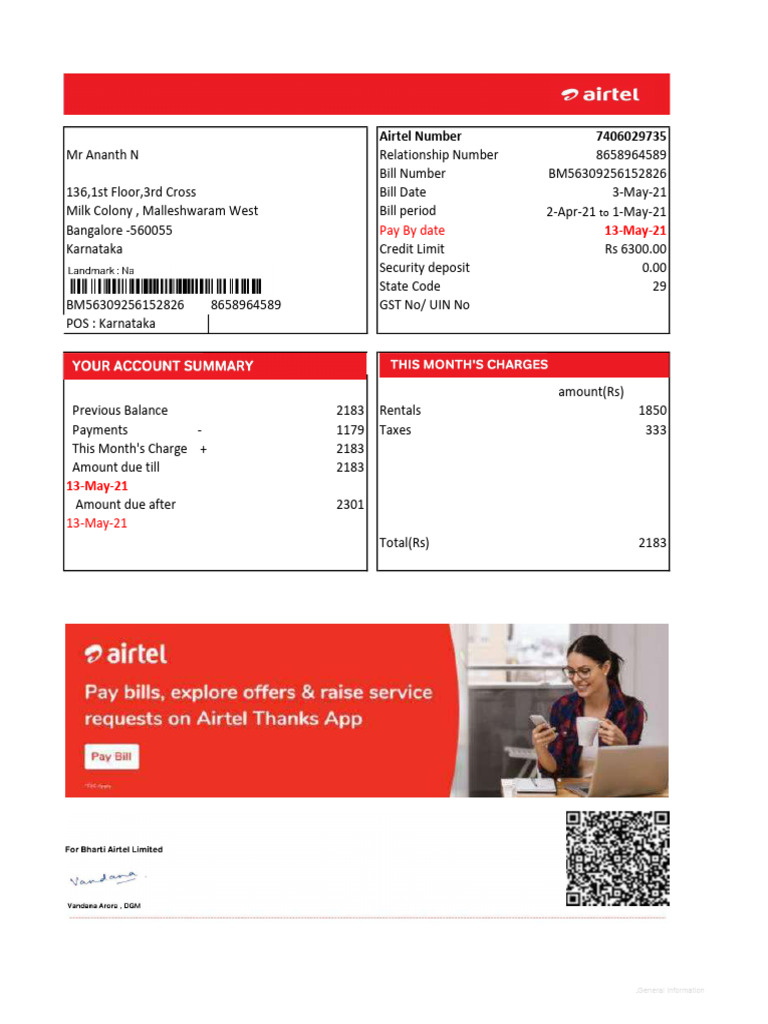 Mobile Bills | PDF | Government | Money