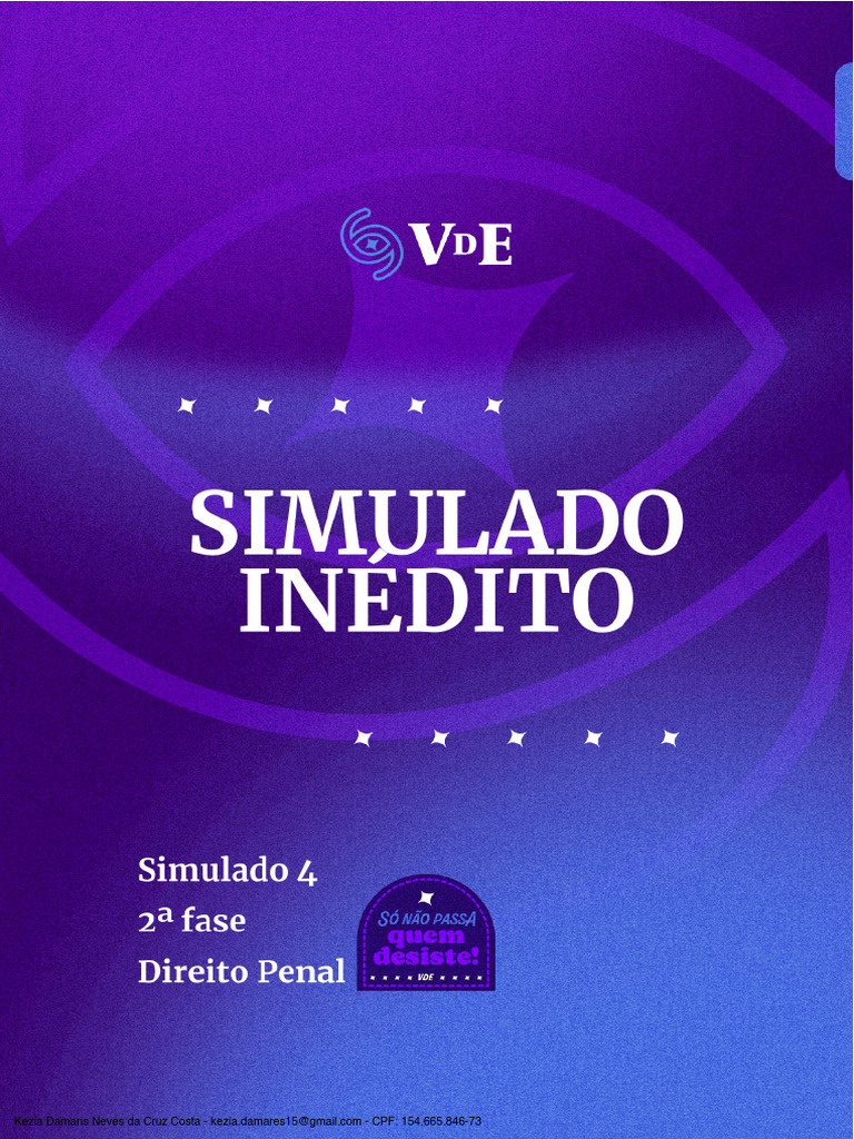 Simulado 04 (Turma Regular) | PDF