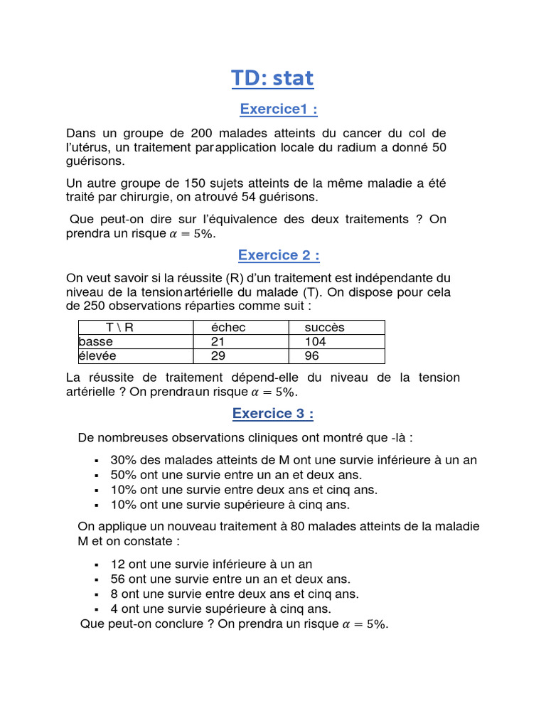 Stat Inf TD | PDF