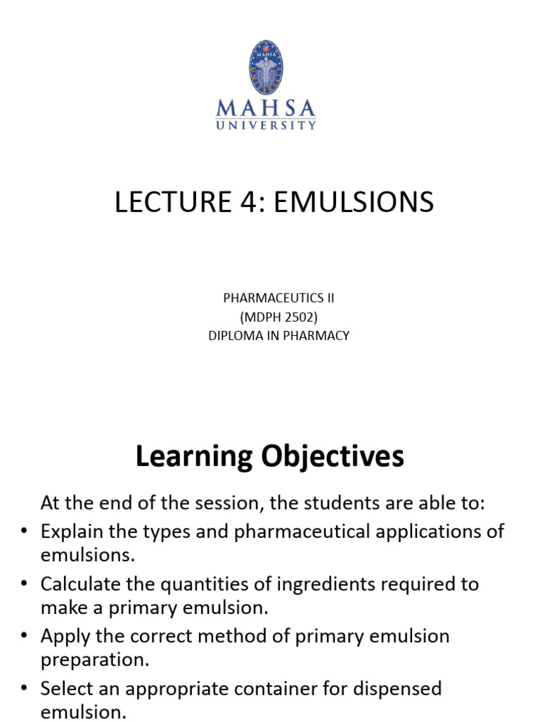 Unit 4 Emulsions | PDF | Emulsion | Applied And Interdisciplinary Physics