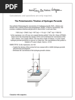 Redox Titration Practical | PDF | Titration | Chemistry