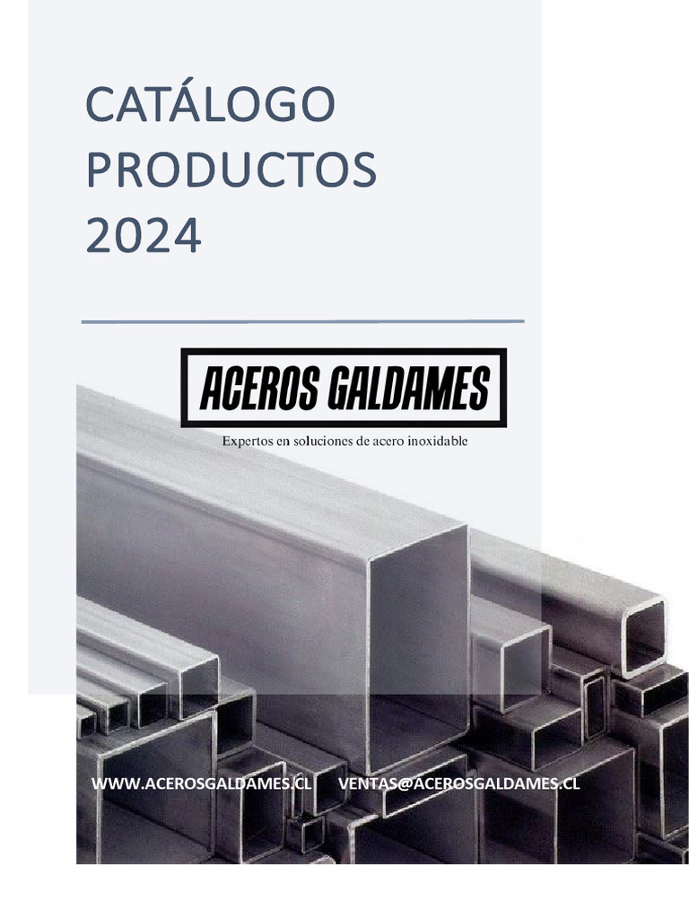 Catalogo Aceros Galdames 2024 | PDF