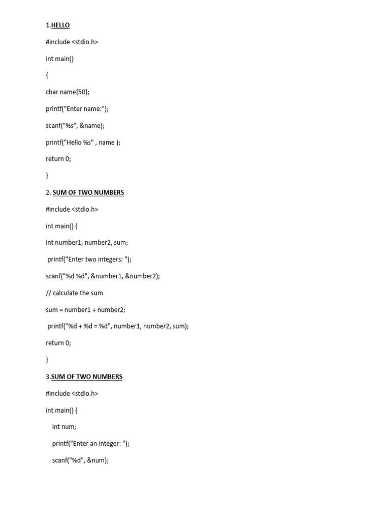 C Language Code | PDF