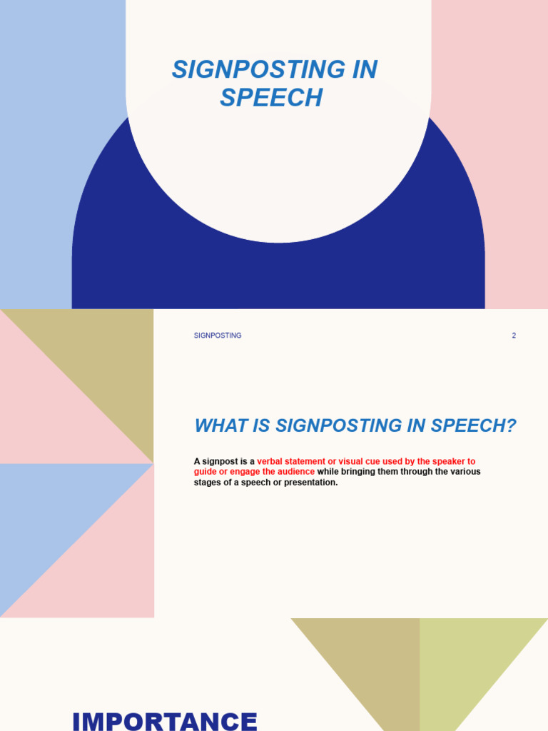 Signposting in Speech | PDF | Speech | Human Communication