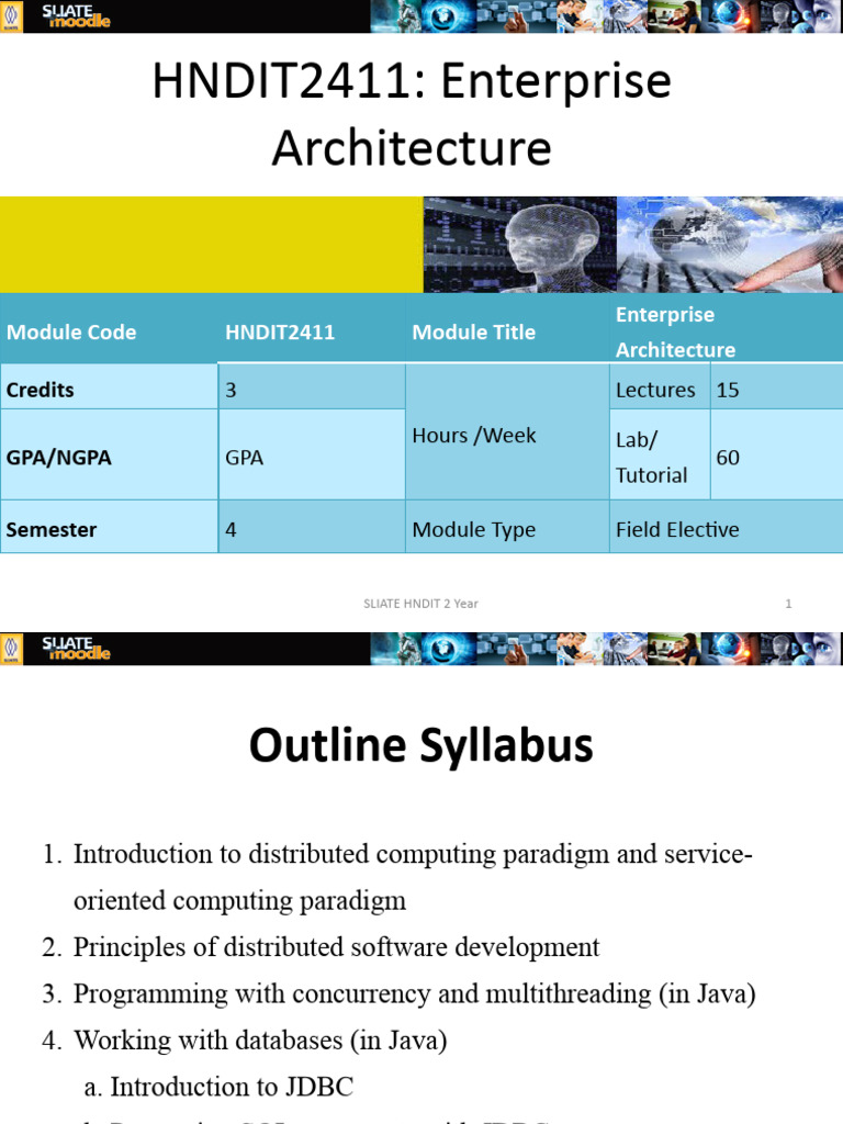 2018 W1 HNDIT2411 Lecture1 | PDF | Java (Programming Language) | Computer Science