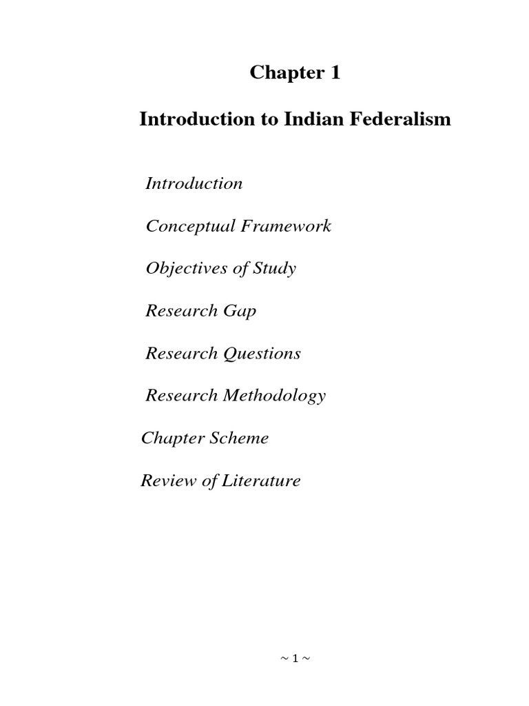 Fedralism in India | PDF