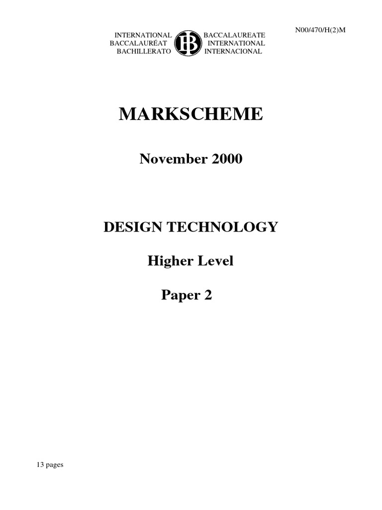 AQA Design Technology Paper 2 Mark Scheme | PDF | Composite Material ...