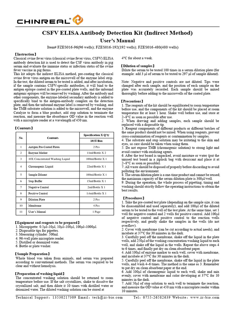 CSFV Elisa Ab Detection Kit Indirect Method Add Item-猪瘟病毒ELISA抗体检测试剂盒 ... CSFV Elisa Ab Detection Kit Indirect Method Add Item-猪瘟病毒ELISA抗体检测试剂盒 ...