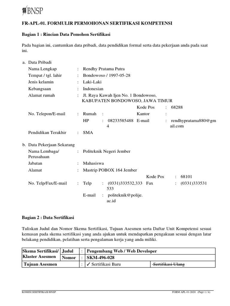 APL01 | PDF | Bisnis