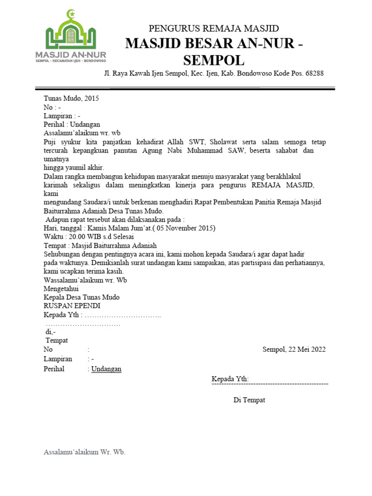 Undangan Remas | PDF