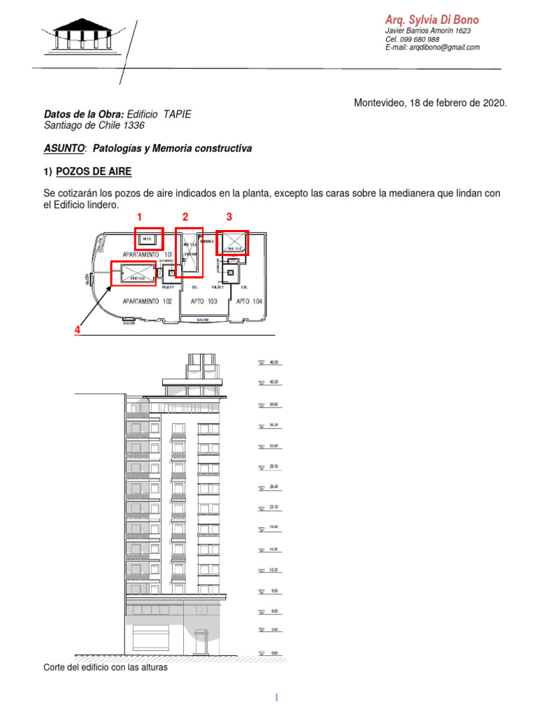 Memoria Edificio Tapie D | PDF