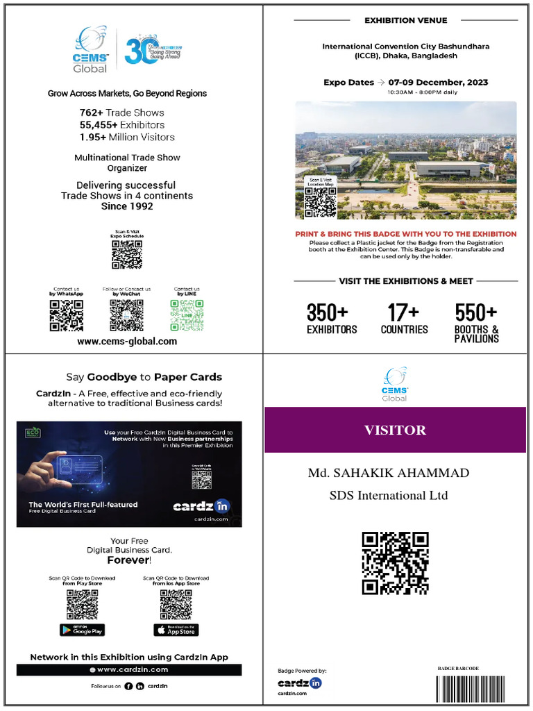 Visitor Badge Barcode Information | PDF