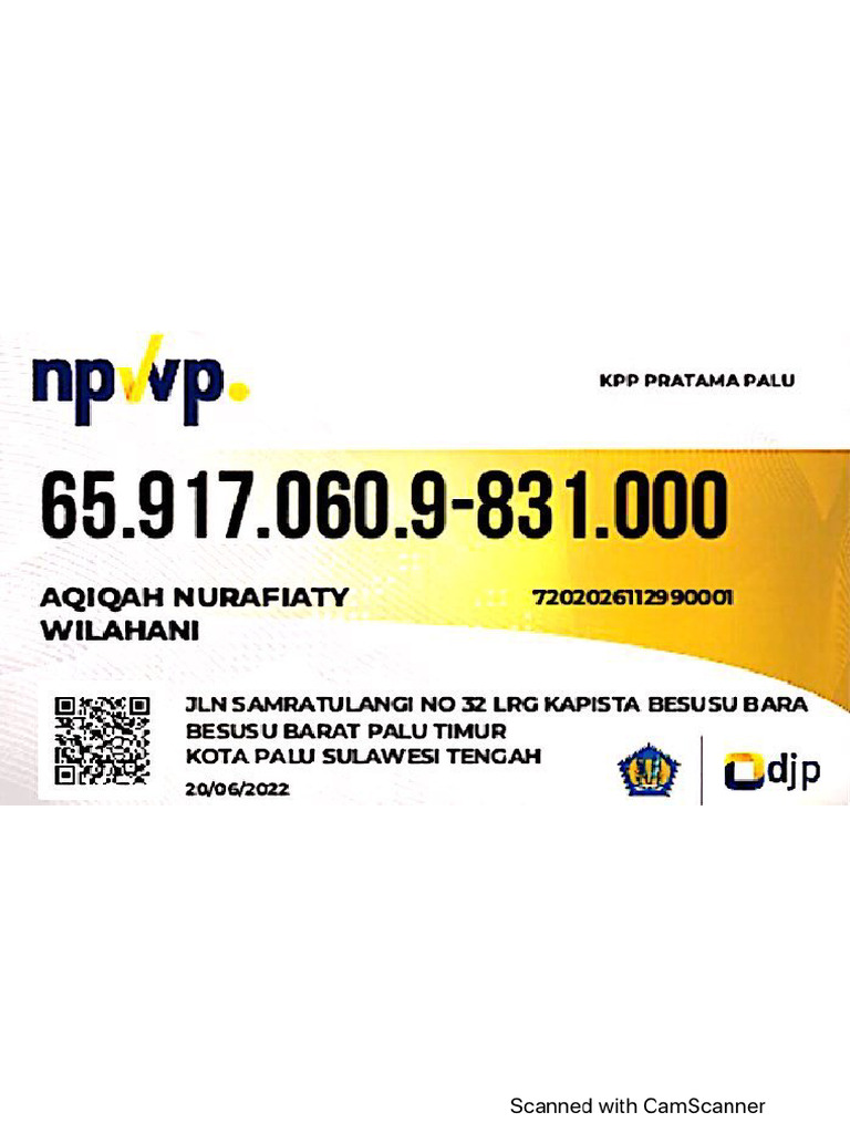 NPWP | PDF