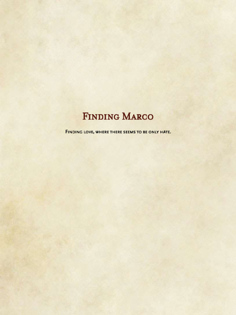 Finding Marco | PDF